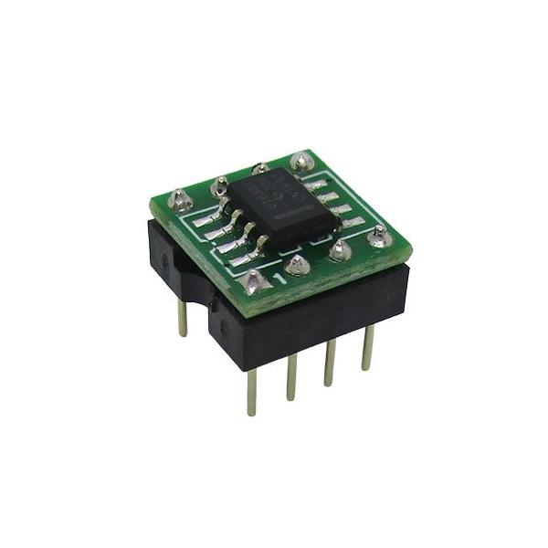 メーカー：Texas InstrumentsSOP8ピンからDIP8ピンに変換してあります。■特徴・高精度・ローノイズ・レールtoレール振幅・高出力電流■主な仕様・回路数 　:2回路・電源　　：4.5V〜36V,±2.25V〜±18V ・電...