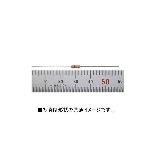 1/4W　±5％　汎用リードタイプ固定抵抗器です。・種類　　：カーボン（炭素被膜）・抵抗値　：1.0KΩ・定格電力：1/4W(0.25W)・許容差　：±5％・本体寸法：Φ2.3mm × L6.3mm・数量　　：20本・RoHS対応品