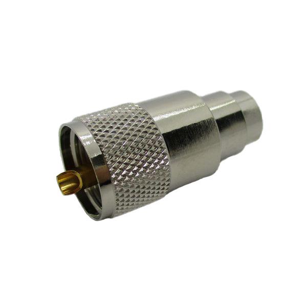 ・M型コネクターです。・適合ケーブル：5D-2V・入線口直径　：7.6mm・表面処理　　：ニッケルメッキ・インピーダンスは規定されておりません。・ネジ径はインチ仕様（UHF）です。　ミリ仕様(JIS-C6506廃止規格)のコネクターとは　合...