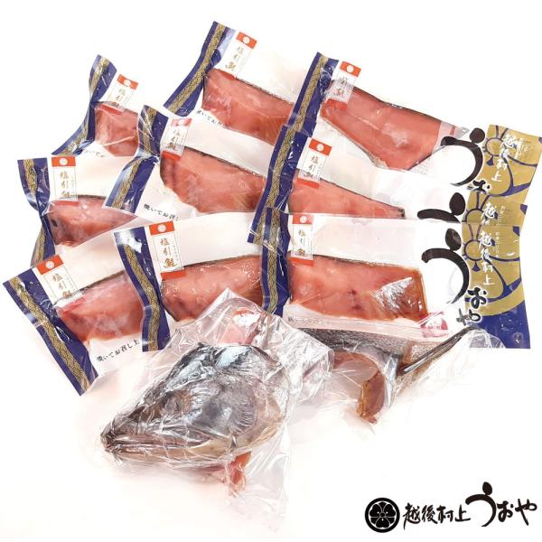 塩引鮭は、鮭のまち村上が誇る伝統の逸品で、旬の秋鮭（雄鮭）を素材にしており、村上伝統の手作り製法で作られます。鮭と塩のみを原料に、保存料・添加物を一切使用していません。塩引鮭は焼いて食べるのにちょうど良い塩加減にしています。皮が少し焦げる程...