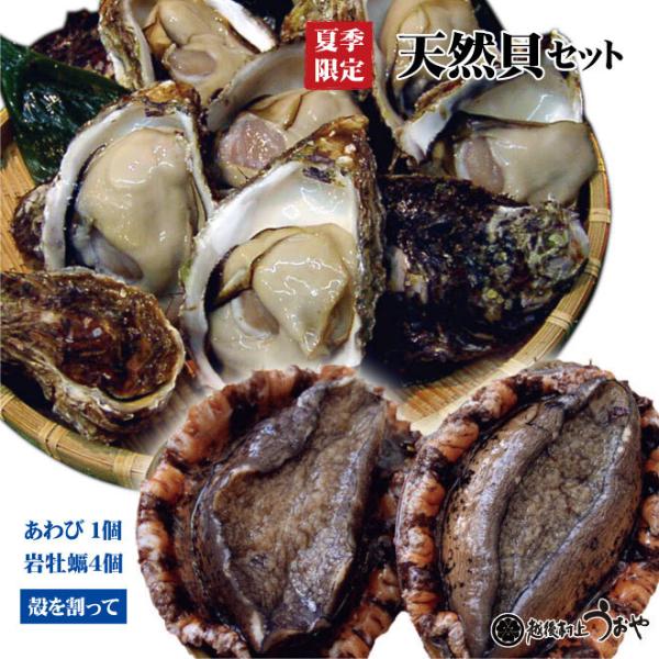 【セット内容】あわび1個、天然岩牡蠣4個※こちらのセットは【牡蠣の殻を割ってお届け】します『夏の味覚』極上天然貝をセットでお届け！日本海荒海育ちの貝達は一味違います！！そんな環境で育った越後村上の魚介達はこの上もなく純粋で芳醇な味わいです！...