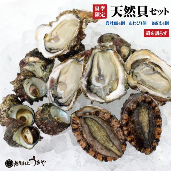 【セット内容】あわび1個、天然岩牡蠣4個、さざえ4個※こちらのセットは【牡蠣の殻を割らずにお届け】します★天候、漁の具合によってはご希望日にお届けできない場合がございます。出荷日に入荷がない場合はご連絡いたしますのでご理解のほどをお願い致し...