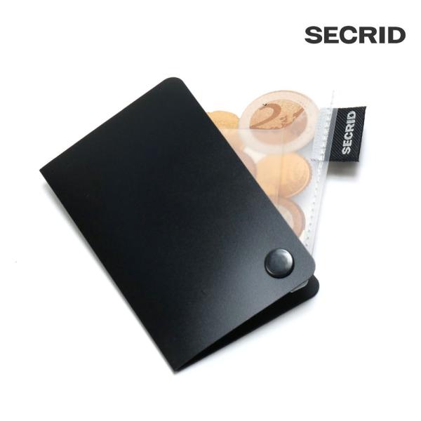 品番：COINPOCKET ACOモデル：コインポケットサイズ：Fカラー：t.parentSECRIDのカードケースに差し込んで使用するコインポケットです。スムーズな回転と透明なカバーで出し入れが簡単です。