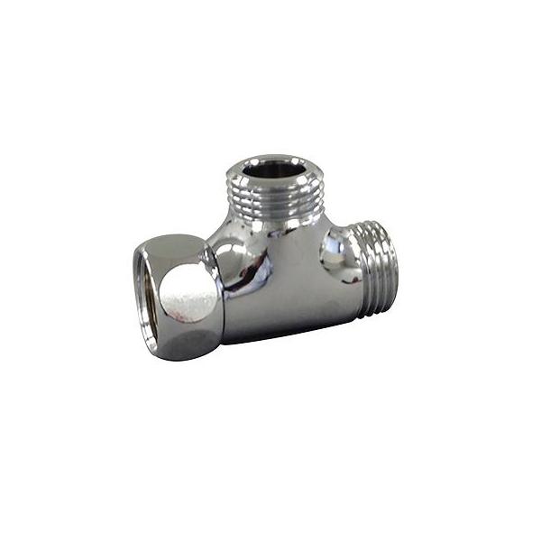 【用途】●水道用フレキ配管の分岐用【材質】●継手本体は青銅製、袋ナットは黄銅製。クロームメッキ付【付属品】●パッキン付【備考】●袋ナット(G)、オスネジ(G)詳細情報・スペックサイズ：1/2