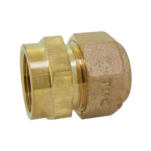 水道用ポリエチレン管締付継手、分止水栓1種用です。コアが継手本体と一体化しているので、コアの打ち込みが不要で、管を所定の位置まで挿入し、ナットを締めるだけで施工完了です。