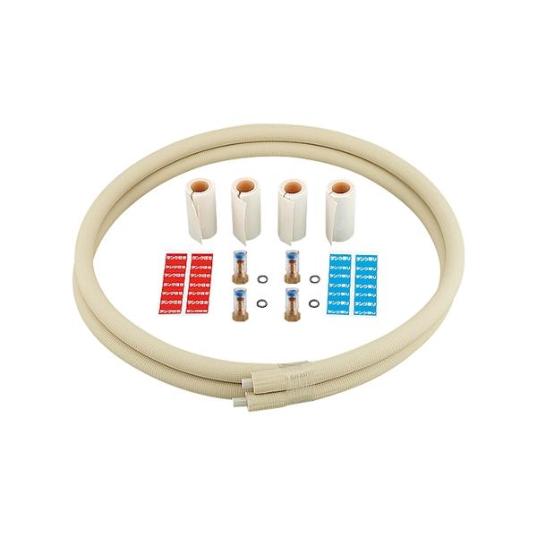 品名：メタカポリエコキュートセット品番：672-043-3L呼径・1巻の長さ・保温材の厚さ（ミリ）：10・3m・20説明文：●エコキュート用ヒートポンプ配管キット●埋設不可