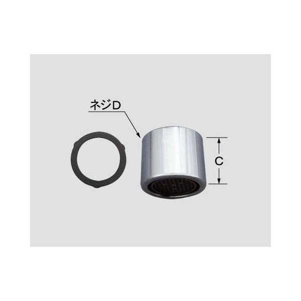 吐水タイプ：泡沫<br>ネジ種類：内ねじ<br>C寸法：17mm<br>ネジD：M19×1<br><br>　<br><br>適合商品品番：AM-120C(1...