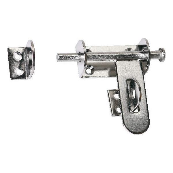 門扉、工場・倉庫・フェンス等の金属扉の止め具として左右兼用でご使用頂けます。材質 SUS304仕上げ 電解研磨原産国 日本
