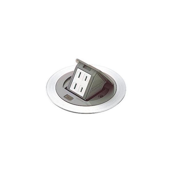 【発売日：1995年06月01日】F型アップコン 安全扉付コンセントF型アップコン 丸型電源用色 グレー安全扉付コンセント2コ口定格 15A/125V送り端子付はさみ込み固定仕様中浅アウトレット対応適用電線 600Vビニル絶縁電線(IV)、...