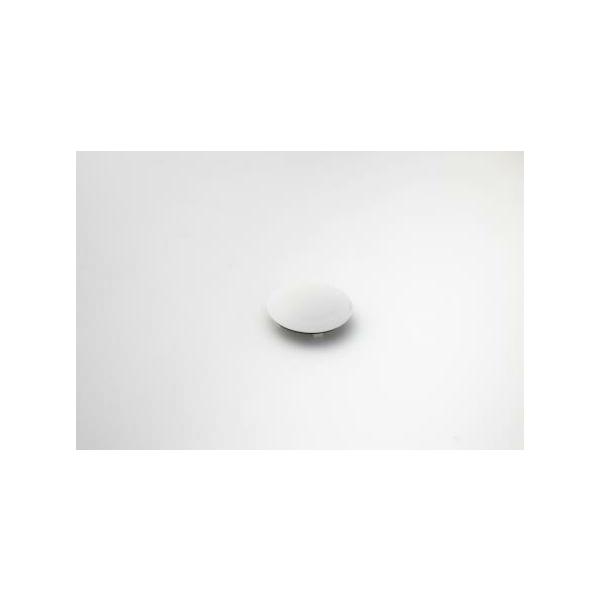 ■　品番　:　HWU325■　品名　:　ポップアップ排水栓用弁M5■　寸法　:　直径50mm x 高さ16.6mm■　材質　:　 樹脂(色:白)■　特徴　:　裏面周囲　4箇所突起有 ※　本品の黒いゴムパッキンのみの販売は行っていません