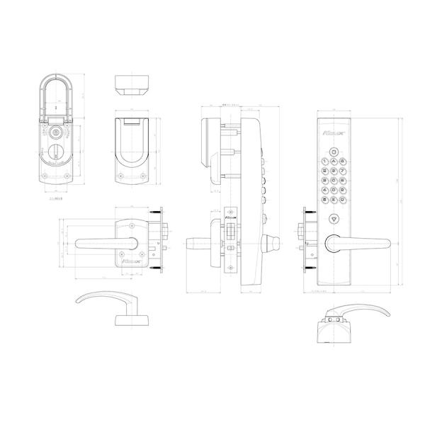 キーレックス4000は、ドアから取り外さずに瞬時に番号の変更が可能。施設や店舗、賃貸住宅など、番号変更の頻度が高い場所に最適です。■仕上げ・カラーバリエーションWB(シルバー)メッキ