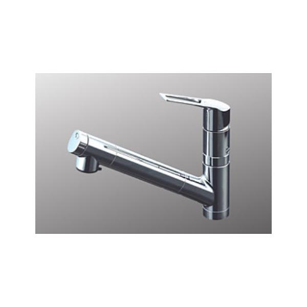 浄水器内蔵用シングルシャワー付混合栓（eレバー）