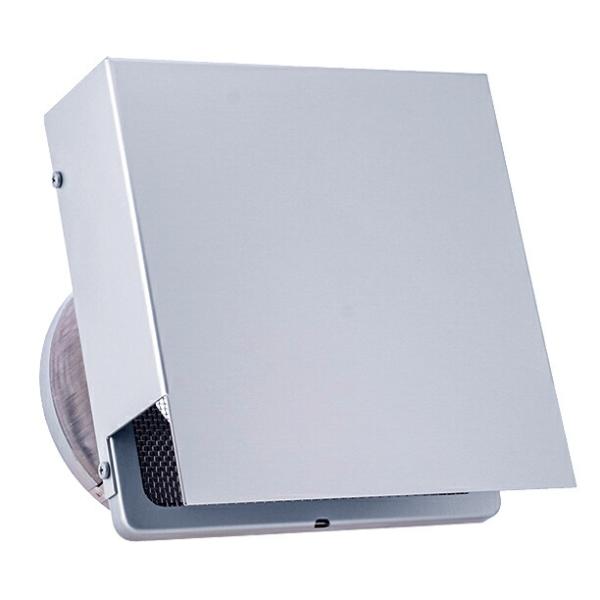 西邦工業 SEIHO 【KNUD150C】 外壁用アルミニウム製換気口 角型フラットフード KNUD-C 角金網型10メッシュ 角形フラットフード 防火ダンパー付 前面フューズ交換 フェイス着脱式角金網型10メッシュ 角形フラットフード 防...