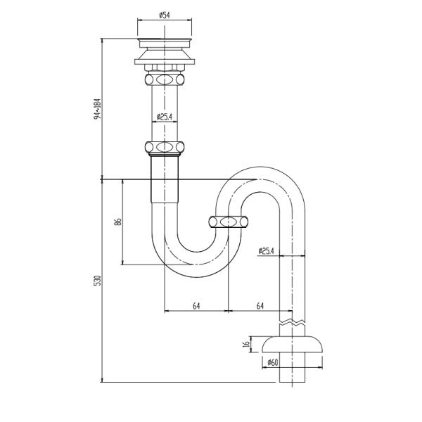 床排水Sトラップ