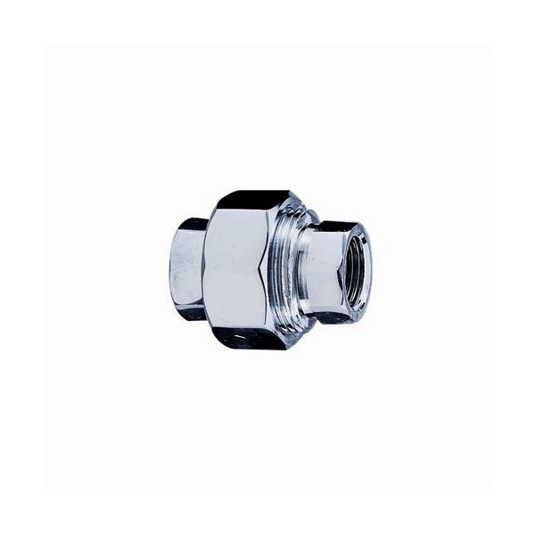 メッキ付きなので美観を損ないません。配管状況により対応可能な便利な継手です。《ご注意》取付後は漏水がないか確認をしてください。点検や増締めの作業のできる場所で使用してください。●材質:青銅製クロームメッキ