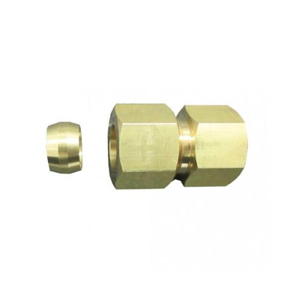 銅管を内ネジへ変換する便利な継手です。銅管をフレキ等に変換するにロー付け作業が必要ありません。 《ご注意》 ナマシ銅管使用の際は必ず軟質銅管用スリーブM154RK-Sを使用してください。●材質:黄銅製