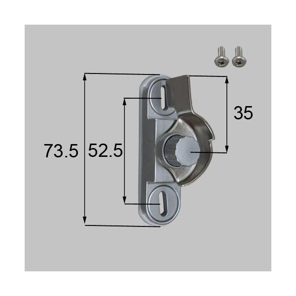 本体(NCL32LS)×１スペーサー×2、取付ネジセット×1シルバー代替用クレセント80/6〜、テクトii・iiiには使用不可