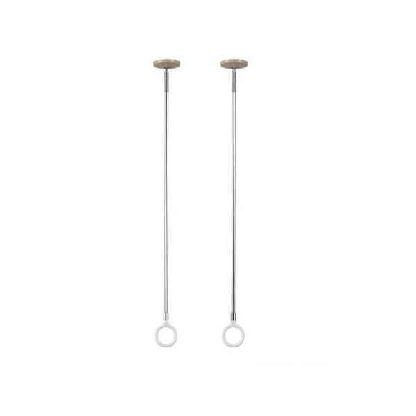 特長洗面所や居間、廊下等の天井空間を有効に活用できます。2本取り付ければ物干竿も使用できます。ポールの着脱はワンタッチで、必要な時だけ取付けできます。高さ調節が可能で、ポール根元のバネにより過荷重を吸収します。全長 660/750/840m...