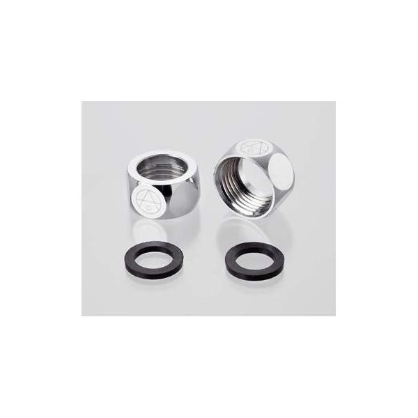 【材質】●フクロナッ ト :黄銅●パッキン:EPDM【セット内容】●フクロナット×2個●ゴムパッキン×2個【使用上の注意】●他社のフレキに使用した場合、水漏れのおそれがあります。サイズ(φ)：16.8