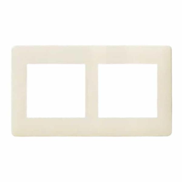 【発売日：1998年04月21日】フルカラー モダンプレートモダンプレート色 ミルキーホワイト2連接穴+2連接穴用