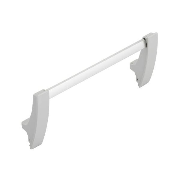 サイズ:W22.5×D4×H9.5cm[ご注意]※シンクキャビネット専用のタオル掛けになります。他のキャビネットにご使用されると上の引き出しなどに当たって破損する恐れがあります。クリナップ　フラットライン取手用タオル掛け【ZKHTCN-K】...