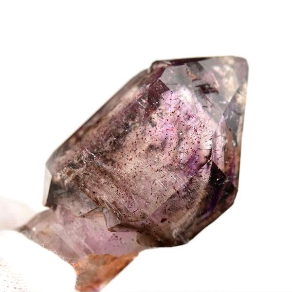 【石の名前】ジンバブエ産チブク鉱山アメジストエレスチャル結晶原石【サイズ等】大きさ：約23.3mm×約18.7mm高さ：約46.3mm重さ：約22g【商品情報】アフリカ南部に位置するジンバブエ産のアメジストエレスチャル結晶原石が入荷致しまし...