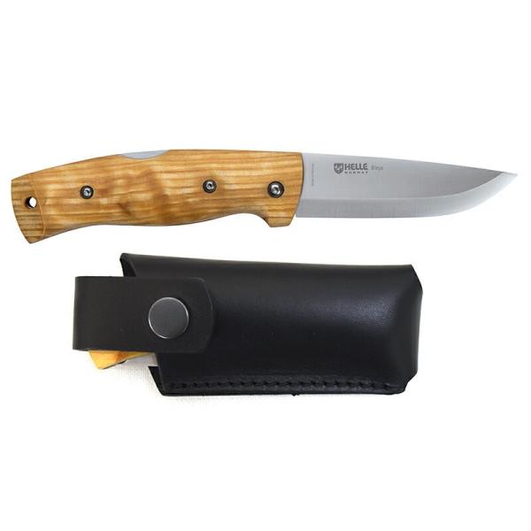 【商品仕様】・商品番号：625・制作年：2017年・デザイン：Helle-design・生産国：ノルウェー・付属品：クロス・刃素材：トリプルラミネートステンレススチール・柄素材：Curly birch・シース素材：レザー(本革)・刃長：85...