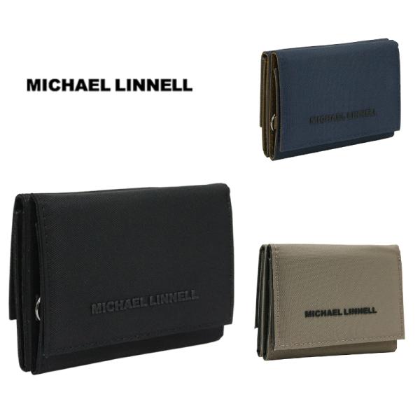MICHAEL LINNELL マイケルリンネル 三つ折り財布 ウォレット コンパクト人気の三つ折りタイプが登場。軽い素材もこの形にぴったりです。・サイズ / W:約10×H:約7.5×D:約1.5(cm)・仕様 / 小銭入れ×1/札入れ×...