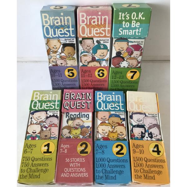 書名：Brain Quest 7個揃え　知育教材カードデッキ著者：出版元：Workman Kids刊行年：版表示：説明：Workman Kidsから出版された「Brain Quest 7個揃え 知育教材カードデッキ」は、子どもの学びを助ける...