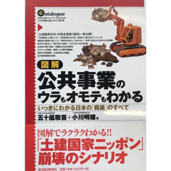 書名：図解公共事業のウラもオモテもわかる : いっきにわかる日本の「病巣」のすべて ISBN：4492091890 著者：五十嵐敬喜, 小川明雄 著出版元：東洋経済新報社 刊行年：2002.6保管場所：20220818_initial解説：