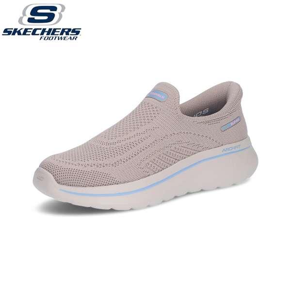 格段の履きやすさとサポートをもたらすスケッチャーズ Hands Free Slip-ins(R)(ハンズフリー スリップインズ):GO WALK ARCH FIT N-JOY。APMA認証付きのレースレス ウォーキングシューズ。独自のHee...