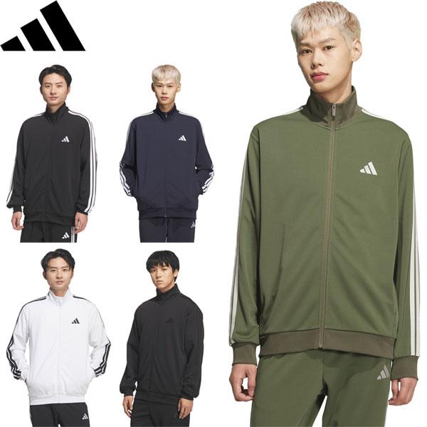 アディダスのスリーストライプス レギュラーフィット ダブルニット トラックトップを着て、スタイルと快適さの世界に足を踏み入れよう。動きやすさと汎用性を重視する人のために作られたこのトラックトップは、アクティブな活動にも、のんびりとしたひとと...