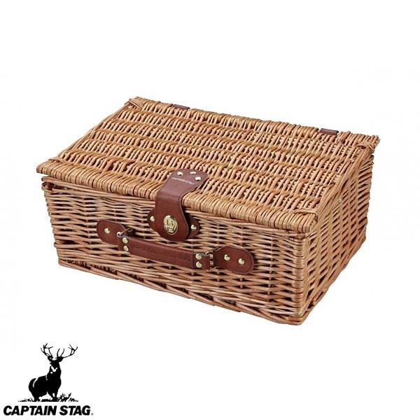 お弁当や食器、小物などいろいろ手軽に詰めこめるナチュラルなバスケット。製品サイズ(約)：40×29×16cm重量(約)：1.2kg材質(品質)：本体：柳原産国：中国JANコード：4560464248982 ■　こちらの商品はメーカーお取り寄...