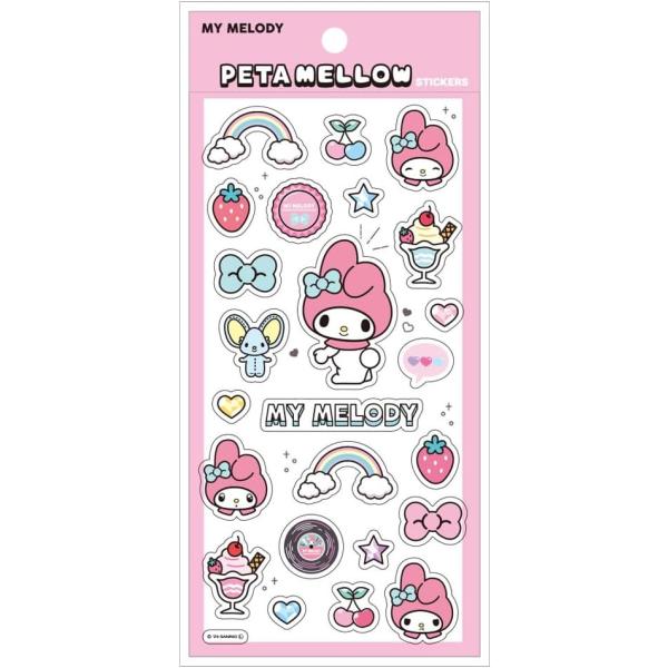 【発売日：2026年01月27日】【色】マイメロディ【サイズ】約H175×W90mm材質：PVC/原産国：中国ステッカーをペタペタと貼ったようなファンシーデザインのトータル文具が新登場！ぺったりクリアな可愛いシールを貼ってメロウ(良い)な気...