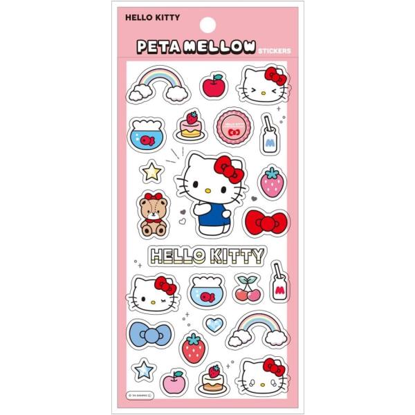 【発売日：2025年11月26日】【色】ハローキティ【サイズ】約H175×W90mm材質：PVC/原産国：中国ステッカーをペタペタと貼ったようなファンシーデザインのトータル文具が新登場！ぺったりクリアな可愛いシールを貼ってメロウ(良い)な気...