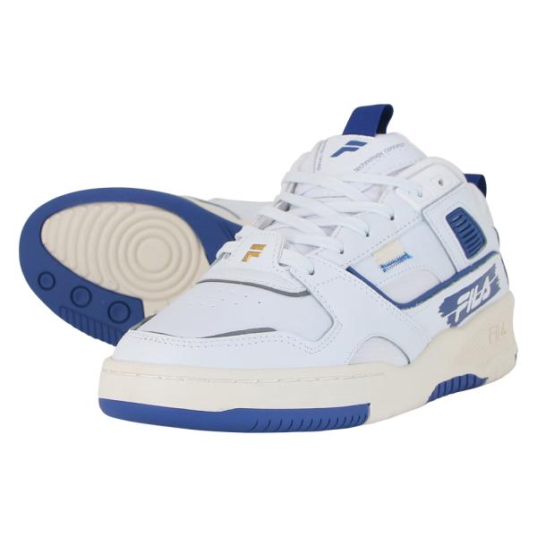 【FILA JAPAN正規品】<br><br>■原産国：中国 ■素材：天然皮革<br>■カラー： White /Blue <br><br>