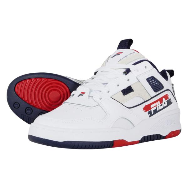 【FILA JAPAN正規品】■原産国：ベトナム ■素材：天然皮革■カラー： WHITE/ NAVY/ RED