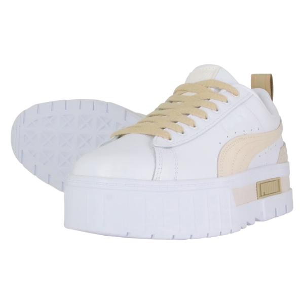 【PUMA JAPAN正規品】■カラー：PUMA WHITE-PALE KHAKIAW21シーズンに登場して以後、 PUMA SUEDEからインスパイアを受けたクラシカルなアッパーデザインと、着用時のスタイルアップが期待できる厚底ソールの組...