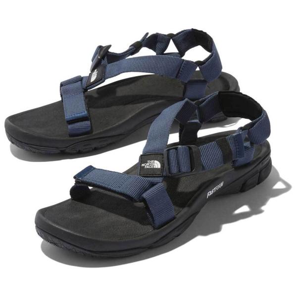 【GOLDWIN 正規品】■カラー：モロッカンブルー×TNFブラック(MK)ミニマル（無駄を省いた構造）とモーション（操作）をコンセプトに、歩く、走るシーンにおいて、足との高いフィット性を実現するストラップ構造を採用した高機能サンダル。ウェ...