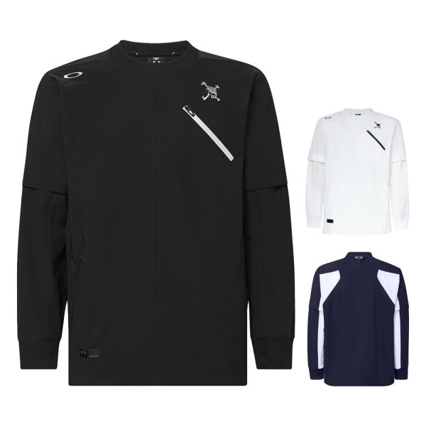 ■FOA403496 OAKLEY SKULL WATER RESISTANT PULLOVER■撥水性に優れた高機能素材「RECTAS(R)」を採用したストレッチジャケット。蓮の葉構造により表面の水滴を流し落とす機能が衣服内に水分の侵入を...