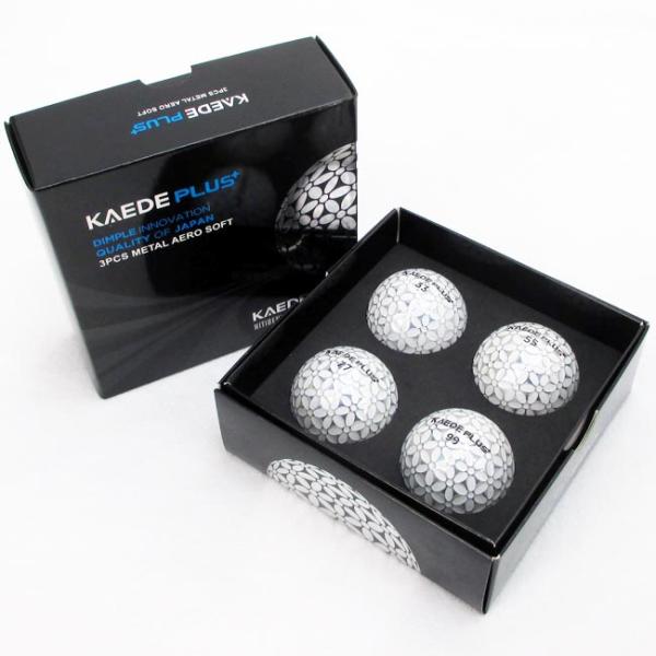 ※4球入りパッケージです。ご注意ください。■高級感のあるメタリックな仕上げです。プレゼントにも最適です。■製造国:中国■飛ぶ!!そして曲がりにくい!!KAEDE(カエデ)ゴルフボール世界の空力学研究者が実験・検証した革新的楕円ディンプルゴー...