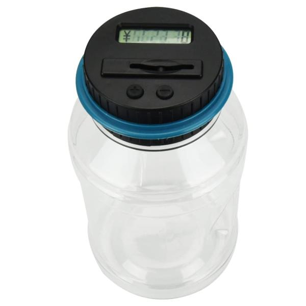 貯金箱 デジタルカウント機能付き 中身が見える インテリア雑貨 大容量 50万円貯められる 誕生日 ギフト