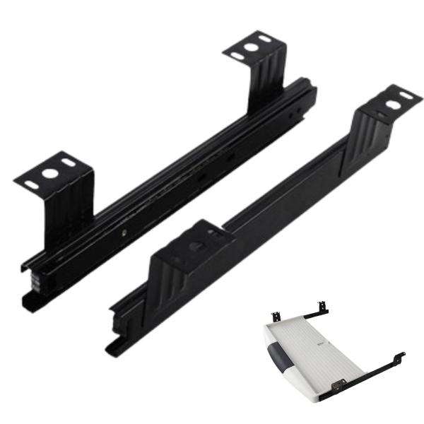 Akaaka スライドレール 引き出し 後付け デスク対応 伸縮式レール キーボードスライダー 250mm 左右1ペアセット