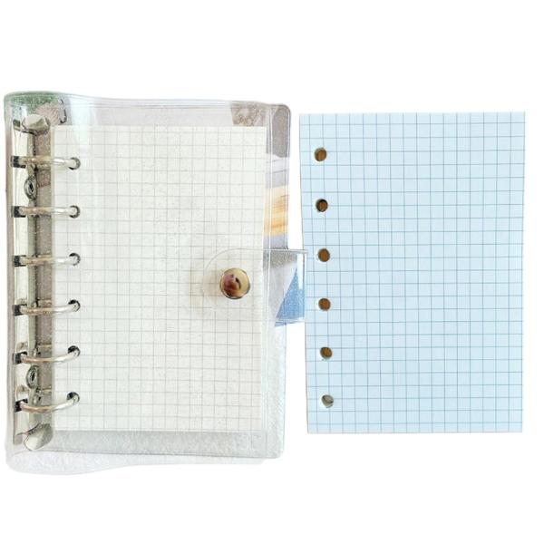 moire imports a7 バインダー 透明 システム手帳 透明バインダー ノート メモ帳 (クリア)