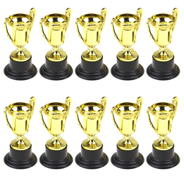 Alpha Depot 優勝カップ トロフィー スポーツ 大会 表彰 報酬 記念品 コンペ ミニ サッカー ゴルフ 野球 パーティ 保育園 幼稚園 ご褒美 × 10個
