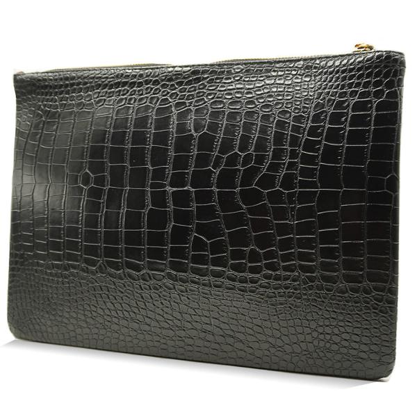 [Ｂ　ＥＳＴ　２００６　ＢＩＬＬＩＯＮ　ＷＯＲＫＳ] Billionworks クラッチバッグ セカンドバッグ メンズ 結婚式 (クロコブラック)