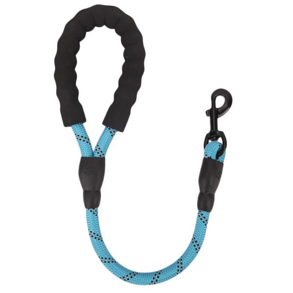 Quikaboo ショートリード 大型犬 頑丈 ショルダーリード ストラップ 犬用リード しつけ リード ショート (ターコイズブルー)