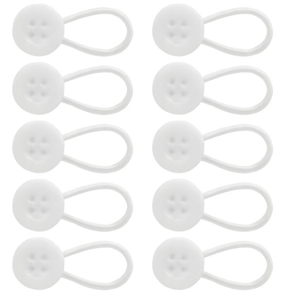 【発売日：2026年06月19日】ボタン部分は約10mm、ゴム部分は約12mmで、ポリエステルと樹脂を組み合わせた軽量仕様です。シャツの襟元や袖口に使いやすく、日常の着用をより快適にするためのシンプルな補助アイテムです。首元にゆとりを持たせ...