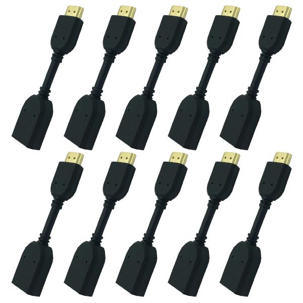 【発売日：2026年06月24日】HDMI端子を延長して使いやすくする約10cmのスリムケーブルです。壁掛けテレビの背面など狭い場所でも取り回しやすく、奥まったHDMIポートを前方へ延長してアクセス性を高めます。家庭やオフィスなど、限られた...