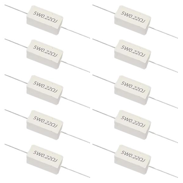 【発売日：2026年07月28日】セメントタイプの抵抗器は、電子工作や回路製作で扱いやすい構造を備えています。5Wの電力に対応し、各抵抗値と約5%の誤差範囲により、幅広い用途で取り入れやすい点が魅力です。発熱を抑えたい場面や安定した抵抗値が...